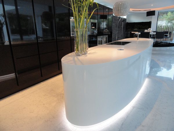 Acrylic solid surface kitchen installers | Deeley Fabrications MK